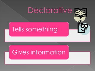 Types of sentences | PPTX | Programming Languages | Computing