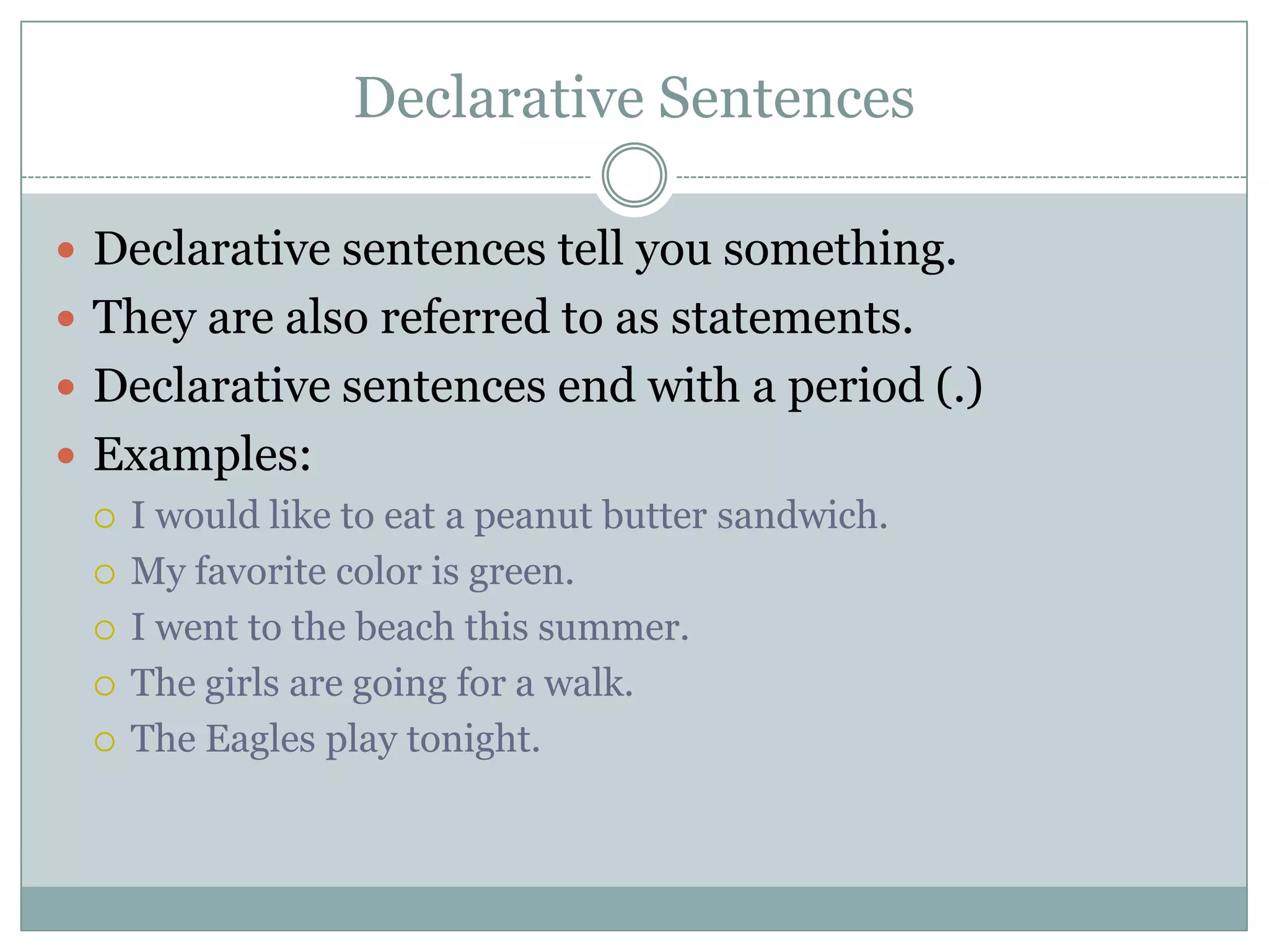 Types of Sentences | PPTX
