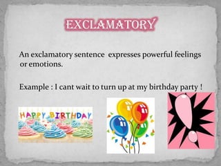 Types of sentences | PPTX