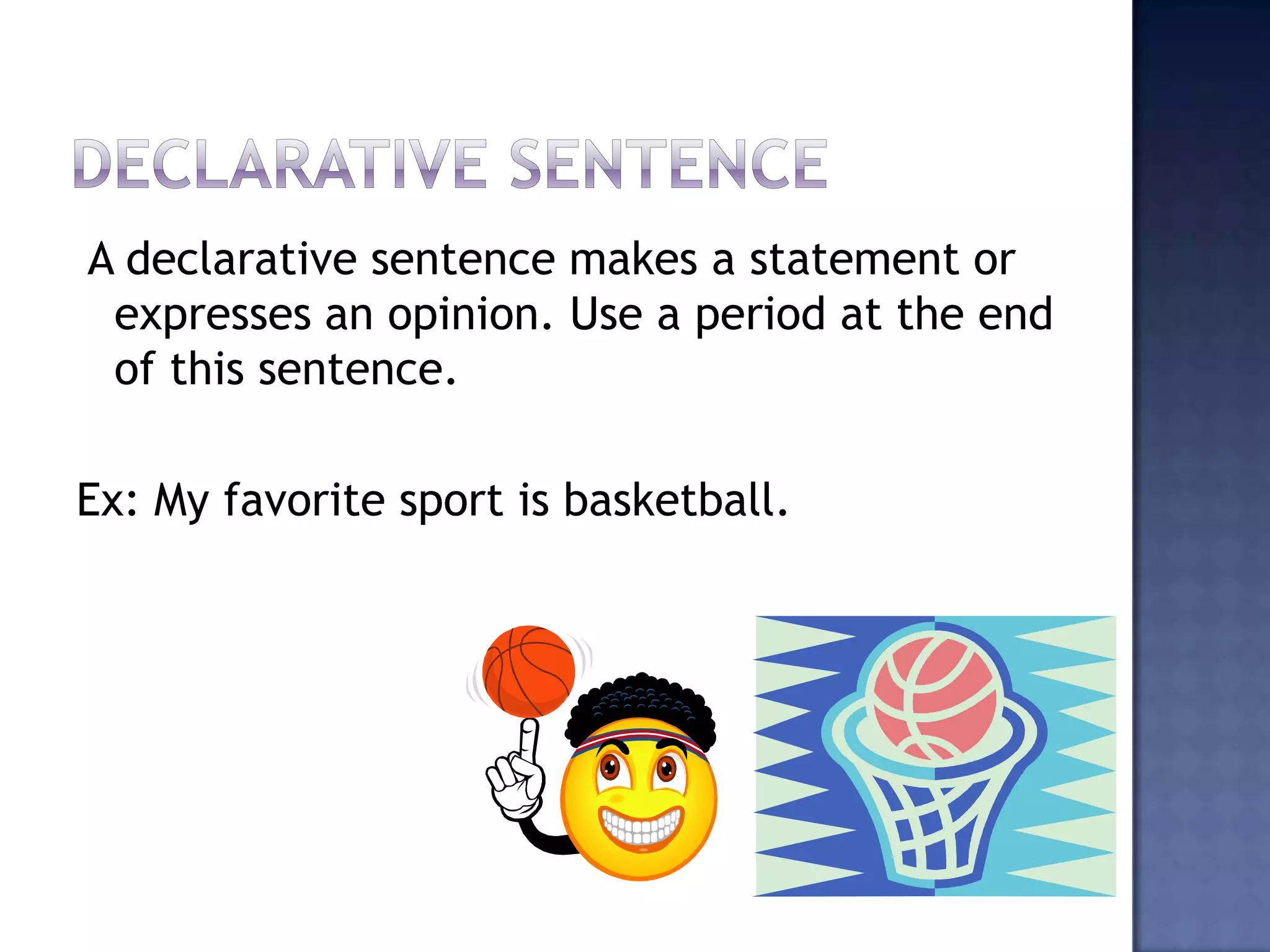 Types of sentences | PPTX