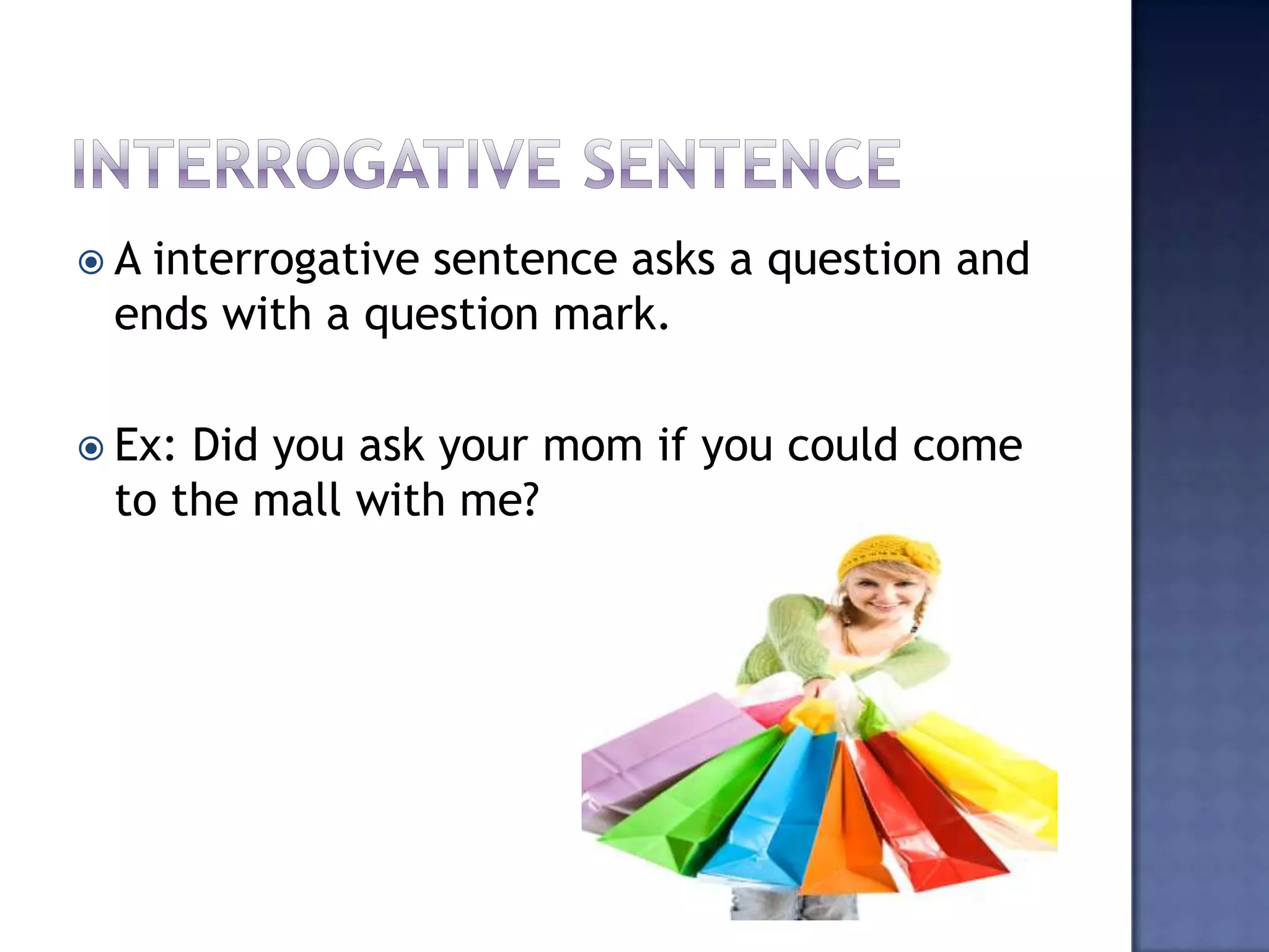 Types of sentences | PPTX