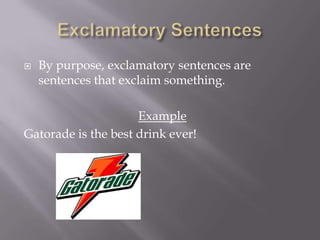 Types of sentences | PPT