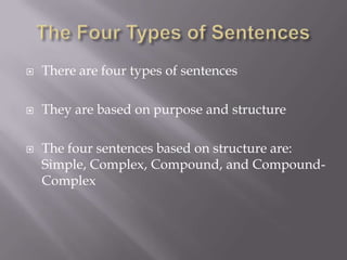 Types of sentences | PPT