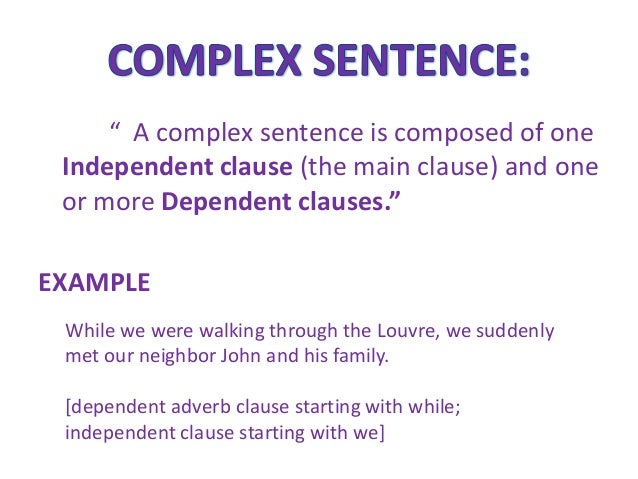 Types of sentences