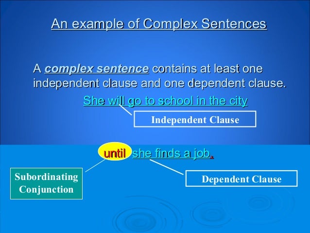 Types of sentences