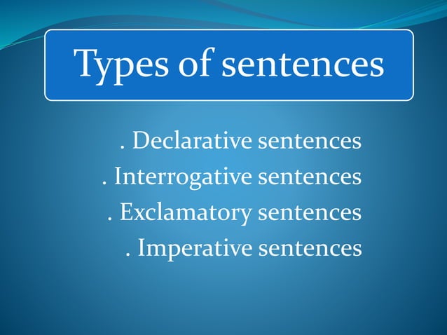 Types of sentences | PPT
