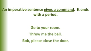 Types of sentences | PPTX