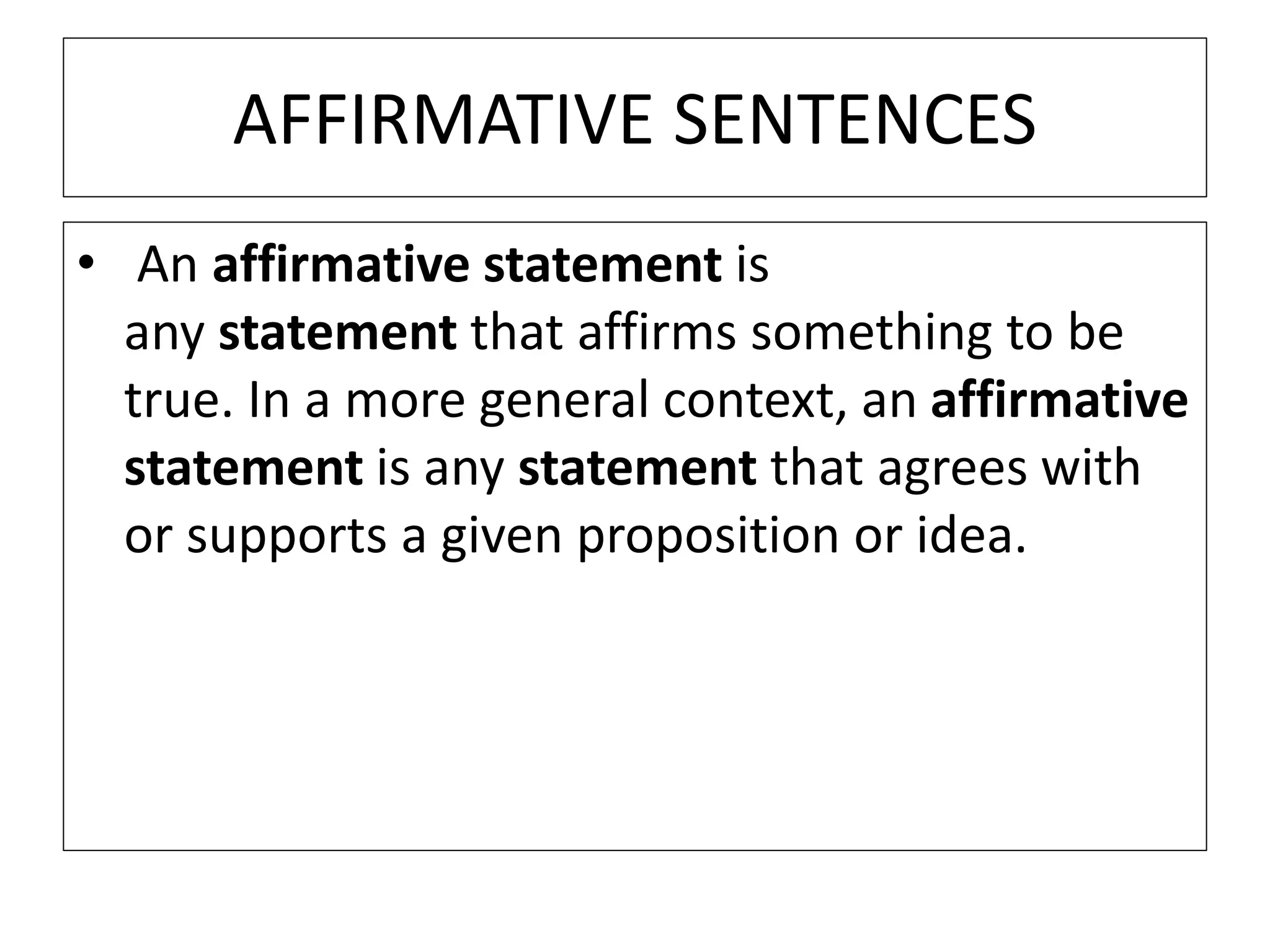 Types of sentences | PPTX