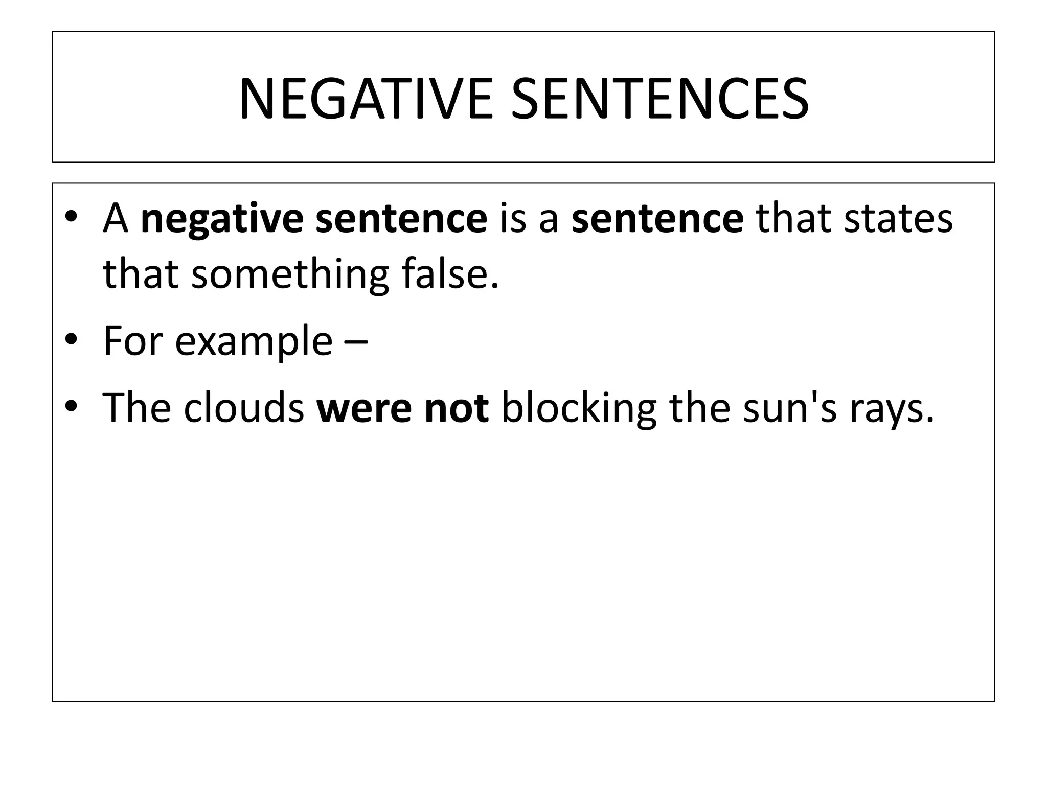 Types of sentences | PPTX