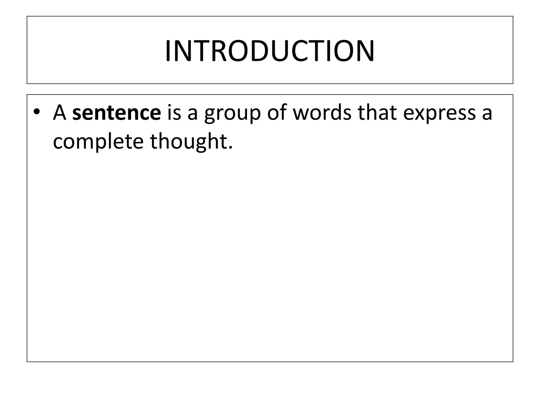 Types of sentences | PPTX