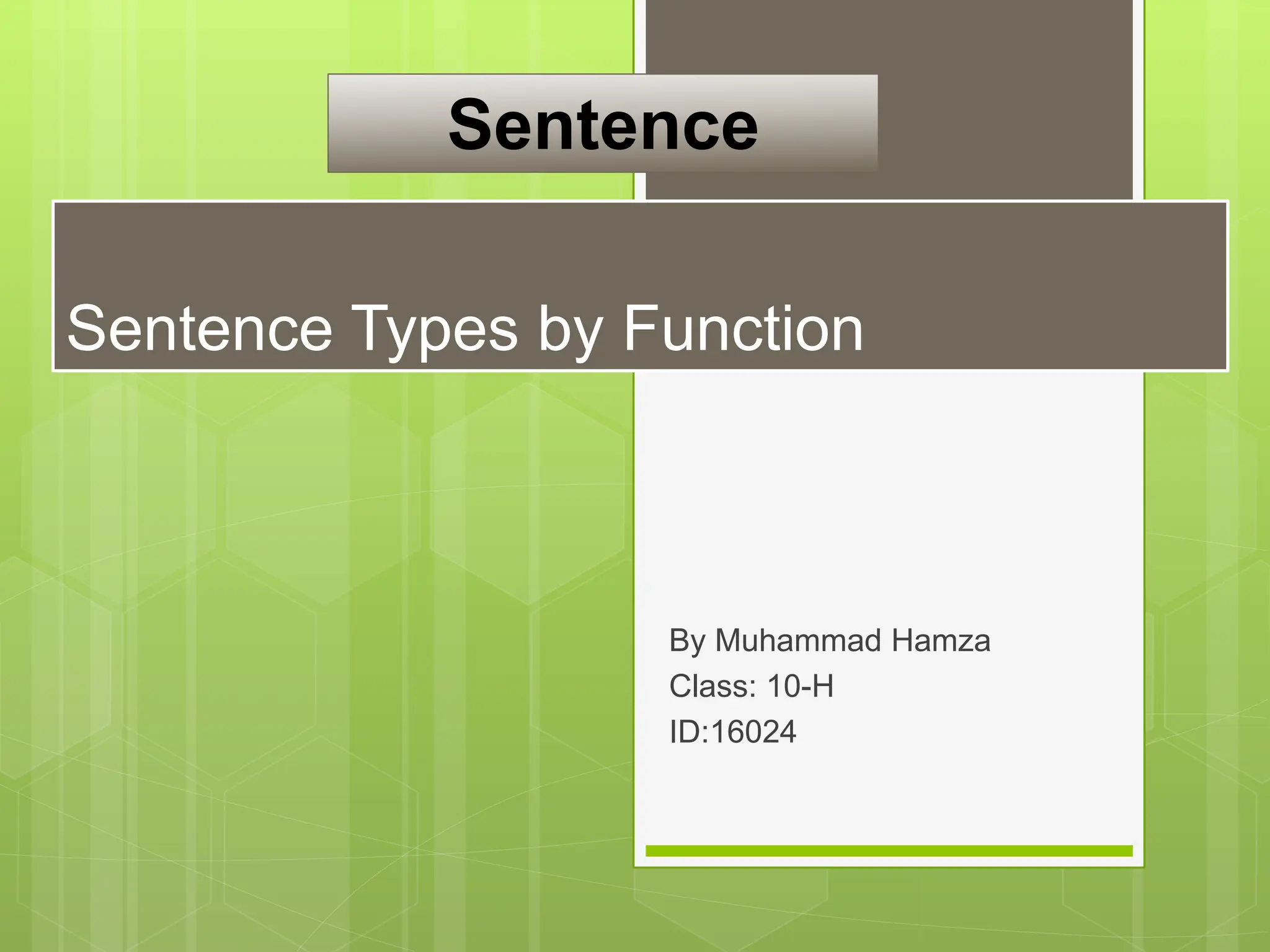 Types of Sentences.pptx English Education | PPT