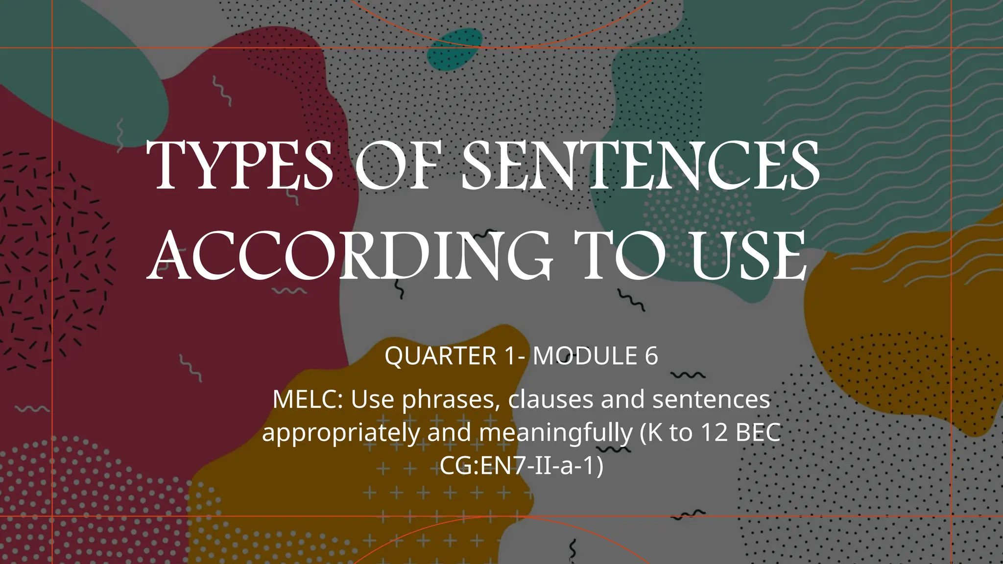 Types of Sentences According to Structure | PPT