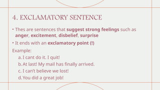 Types of Sentences According to Structure | PPTX