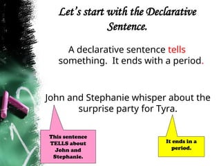 Types of Sentences (Declarative, interrogative, imperative and ...