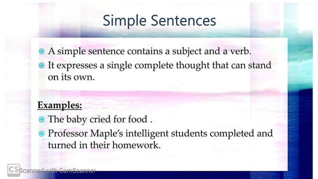 Types of sentences according to their structure | PPT