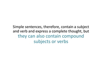 Types of sentences and pronouns | PPT