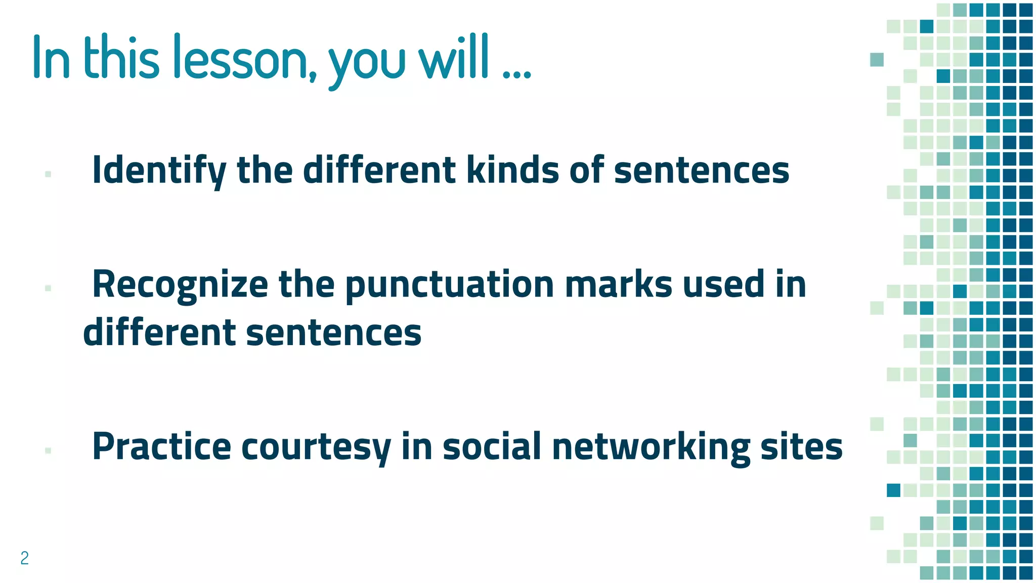 Types of Sentences and Punctuation Marks | PPTX