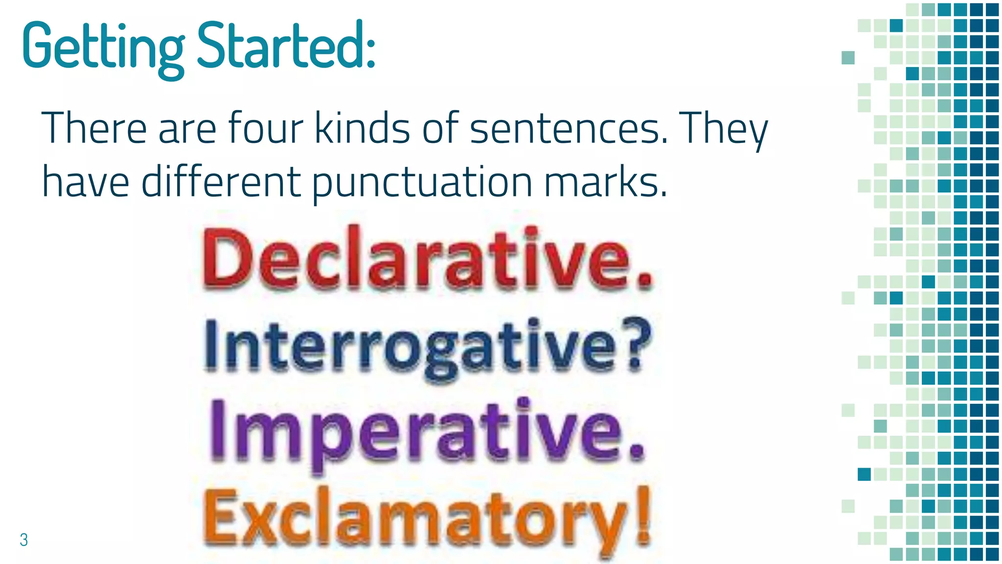 Types of Sentences and Punctuation Marks | PPTX