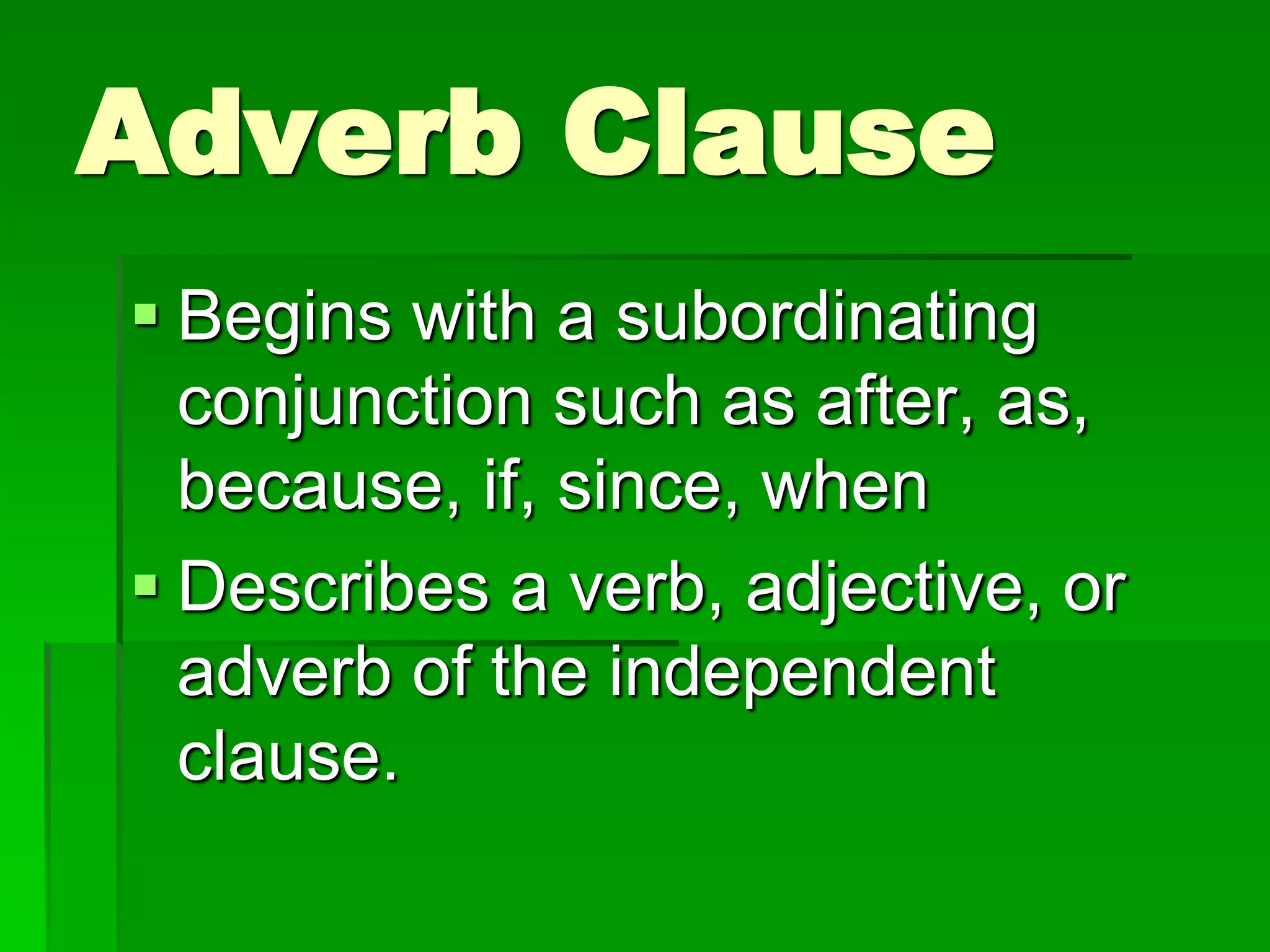 Types of sentences and types of clauses | PDF