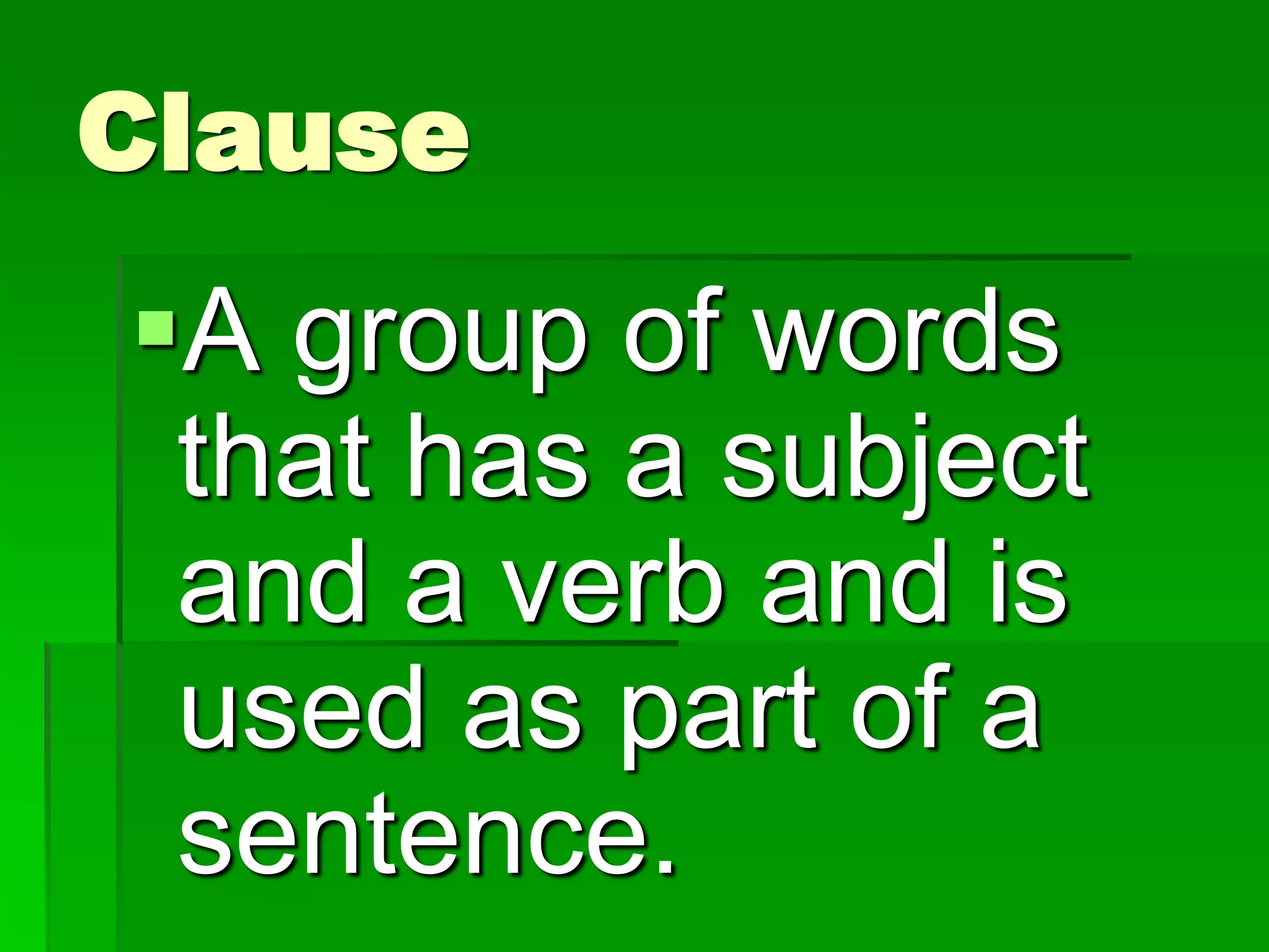Types of sentences and types of clauses | PDF