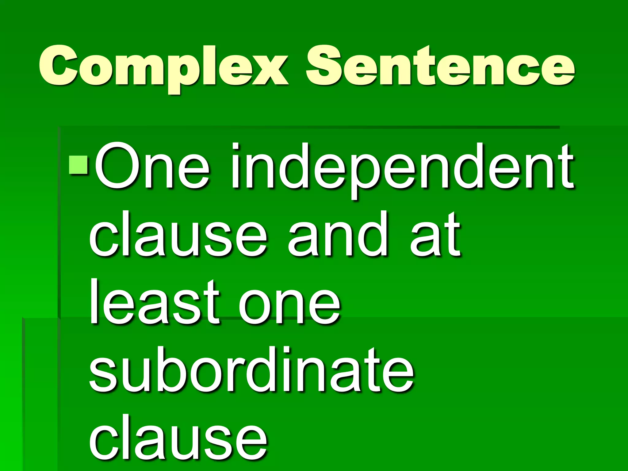 Types of sentences and types of clauses | PDF