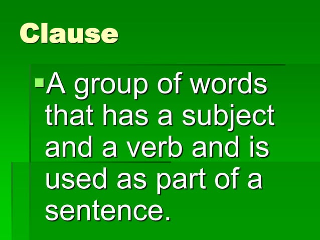 Types of sentences and types of clauses | PDF