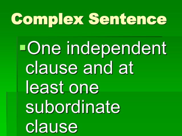 Types of sentences and types of clauses | PDF
