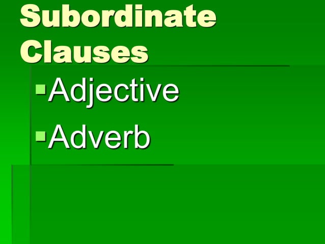Types of sentences and types of clauses | PDF
