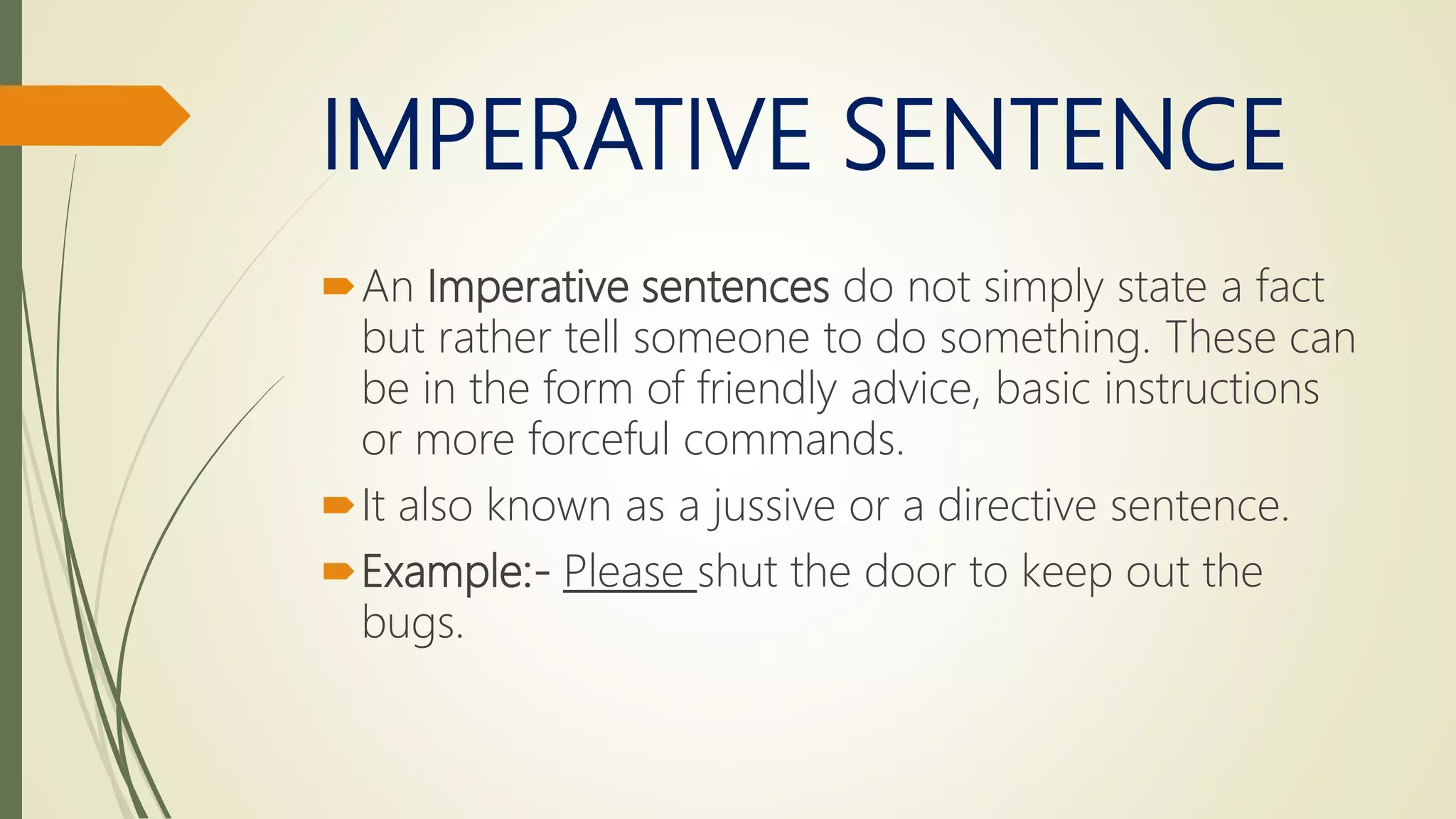 Types of sentences by suman saha | PPTX