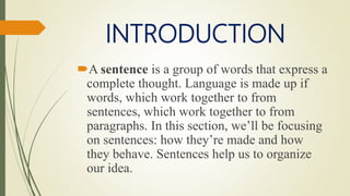 Types of sentences by suman saha | PPTX