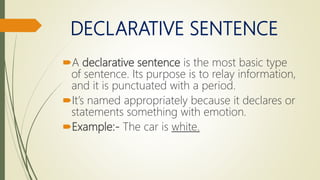 Types of sentences by suman saha | PPTX