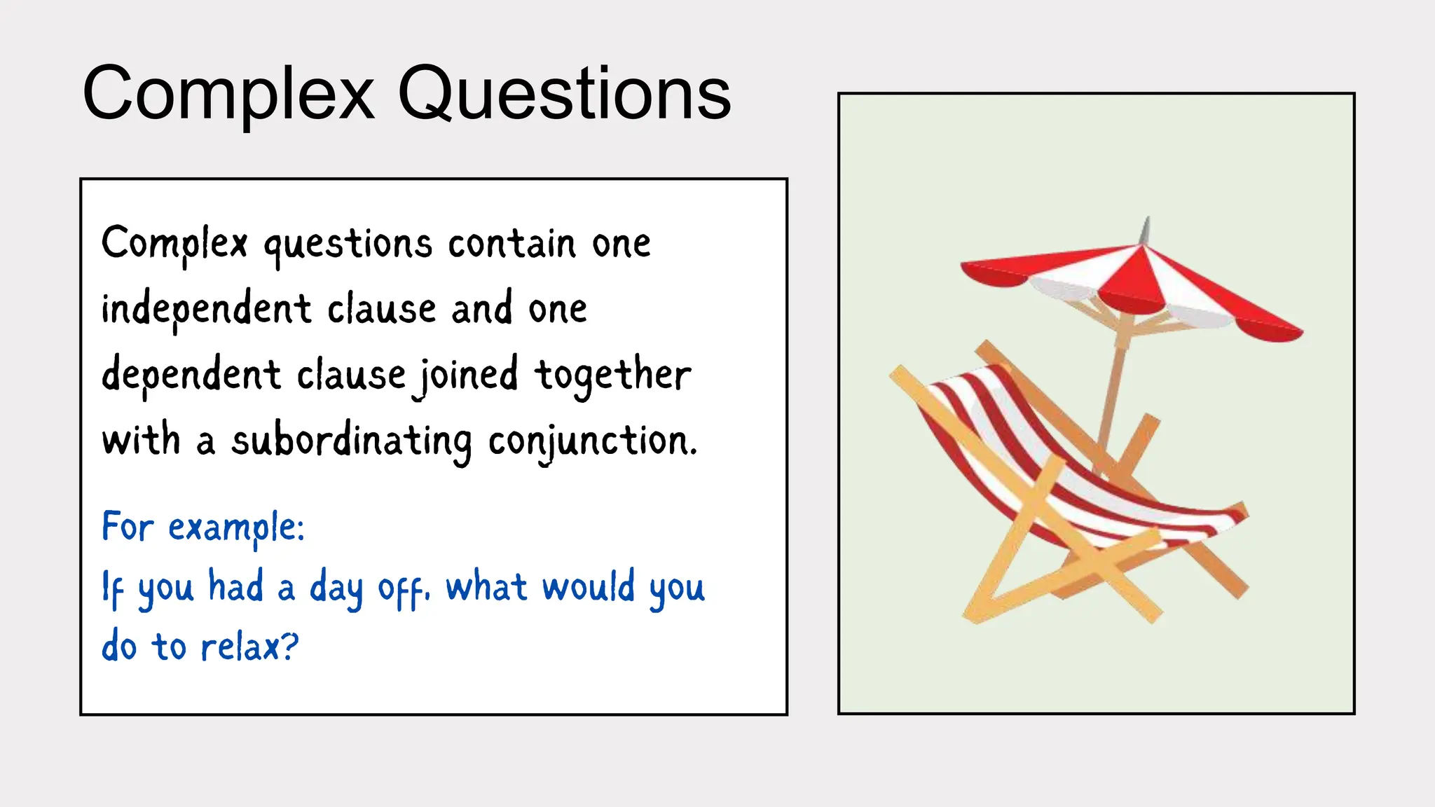 Types of Sentences English Presentation in Cream and Black Illustrative ...
