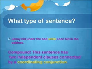 Types of sentences group project | PPTX