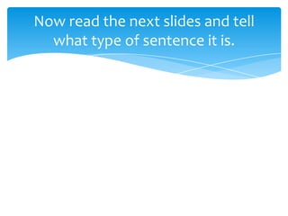 Types of sentences(lp) | PPTX
