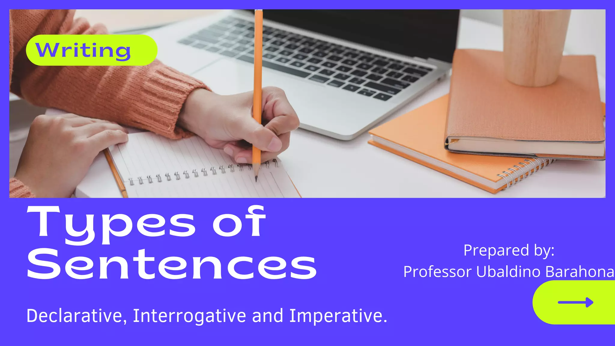 Types of sentences slides | PDF