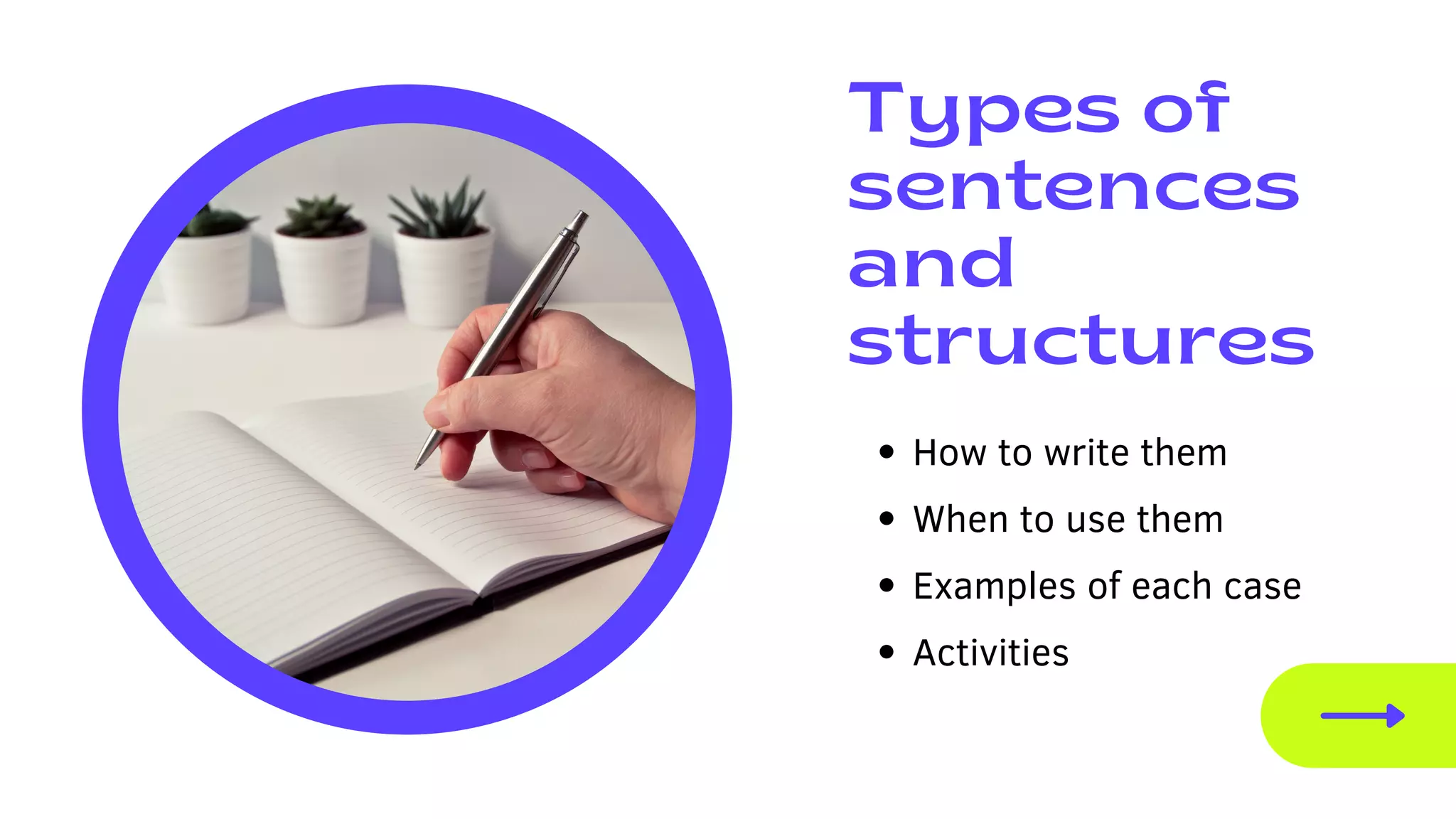 Types of sentences slides | PDF
