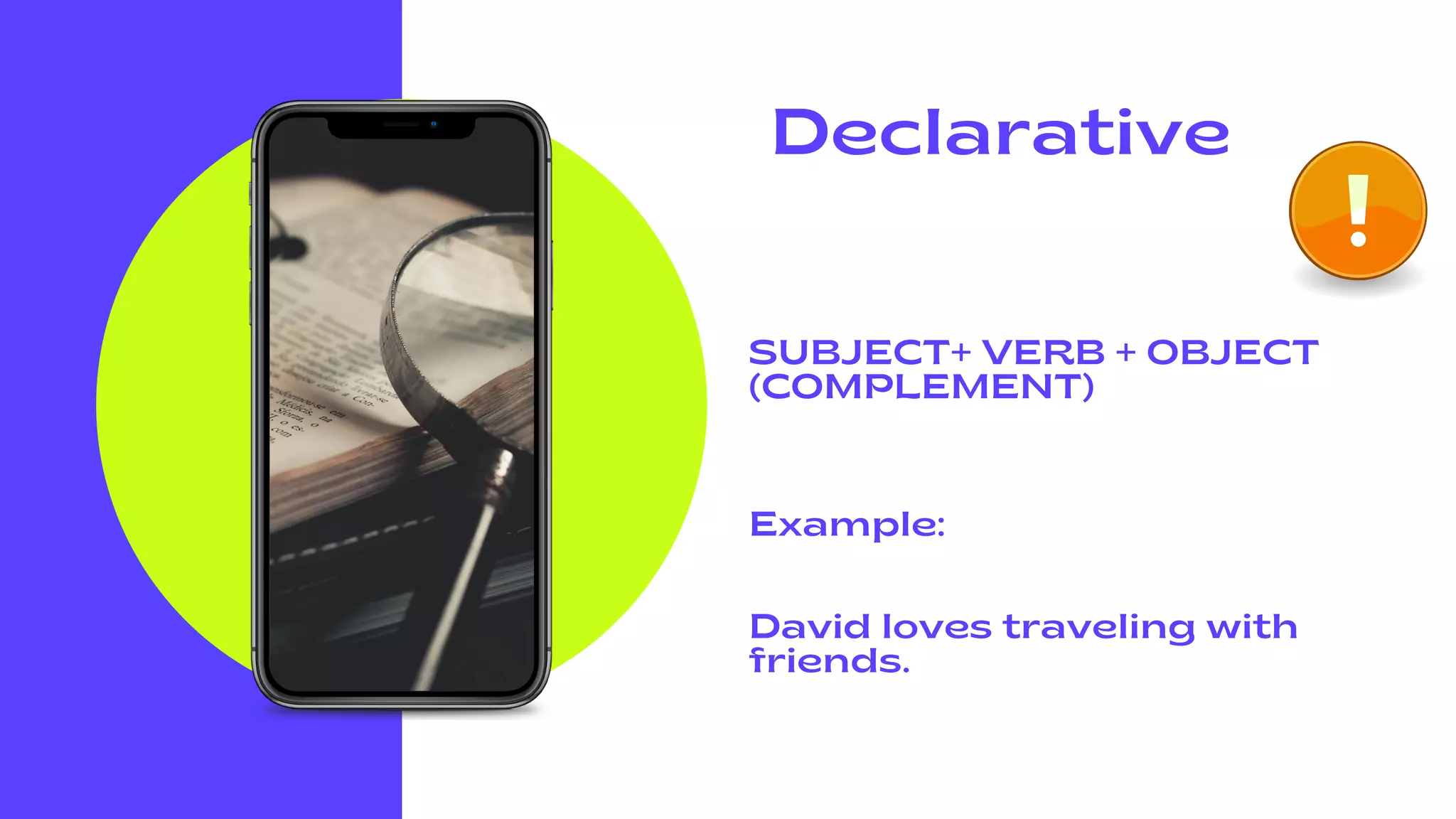 Types of sentences slides | PDF