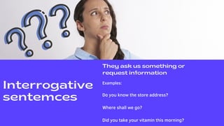 Types of sentences slides | PDF