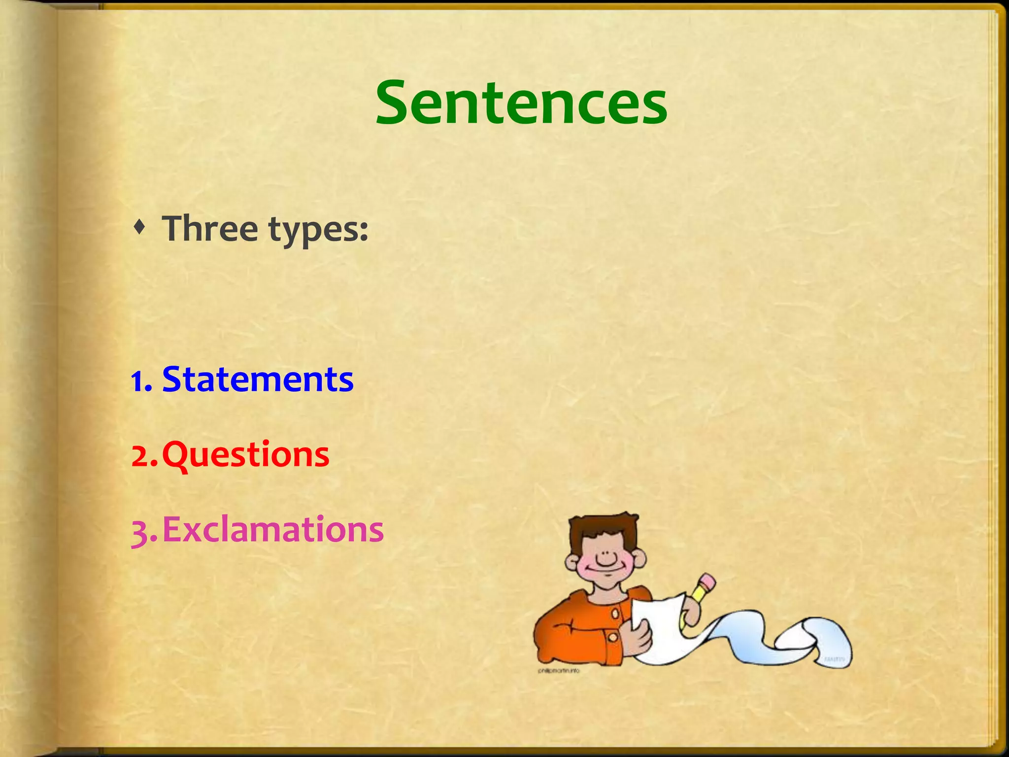 Types of sentences web | PPTX