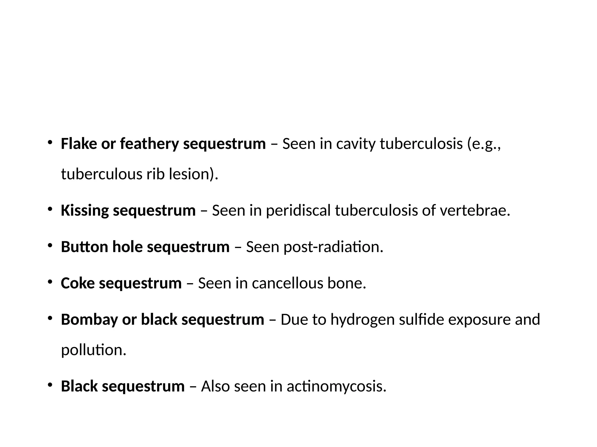 Types of Sequestrum.pptx civiciviivviivovv | PPTX