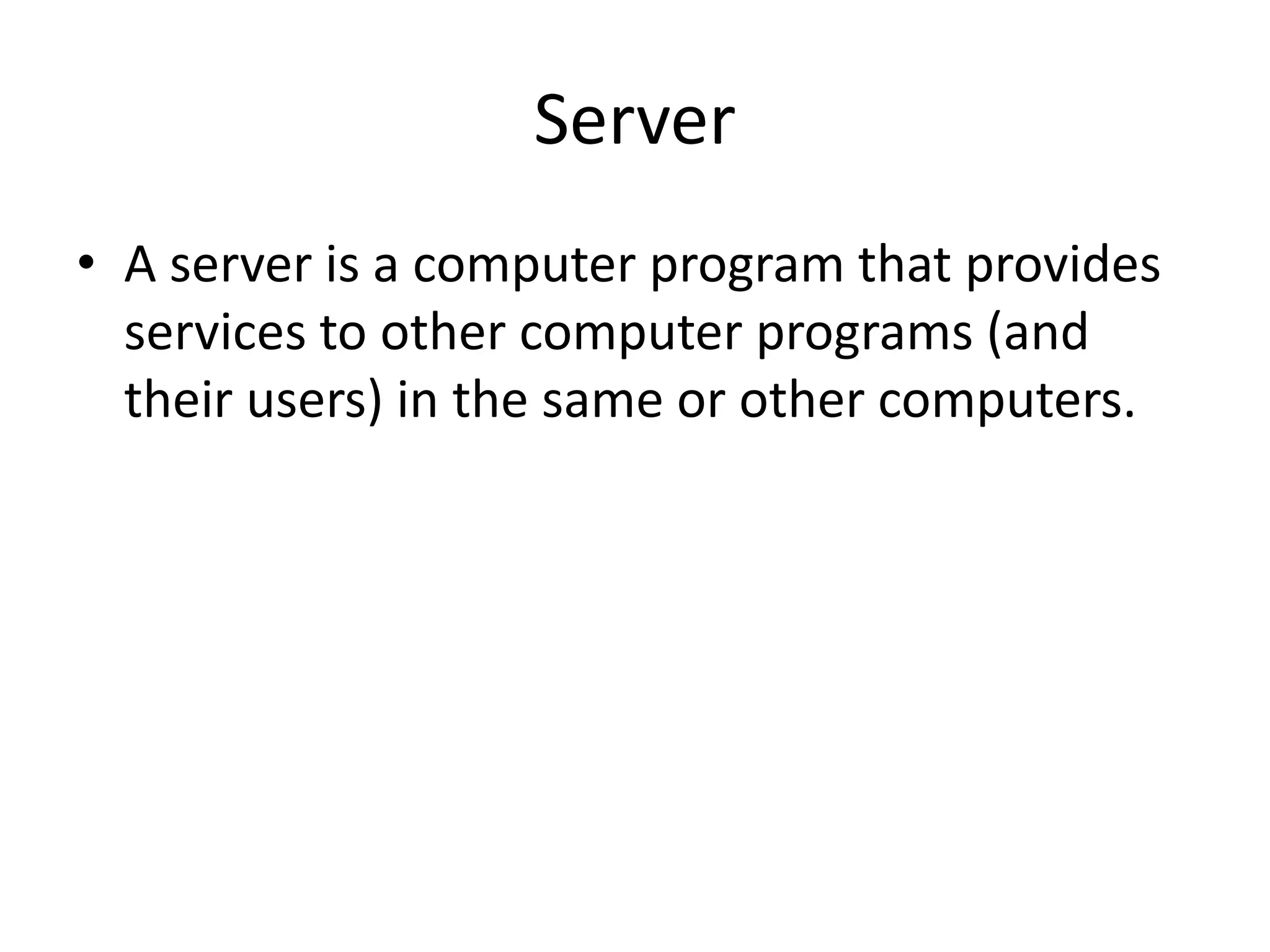 Types of server | PPTX