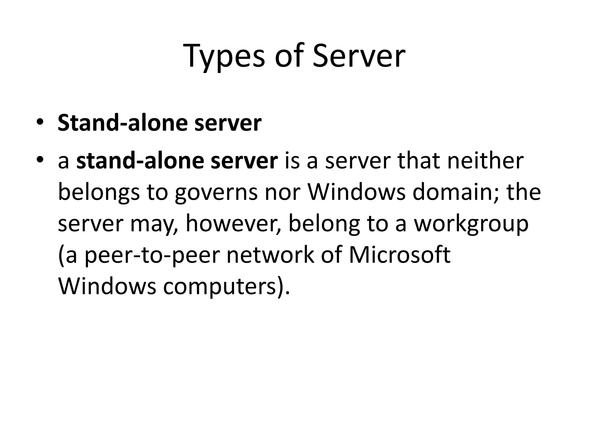 Types of server | PPTX