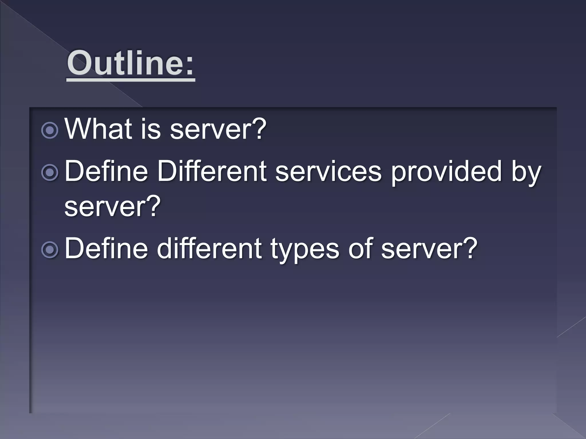 Types of server | PPTX