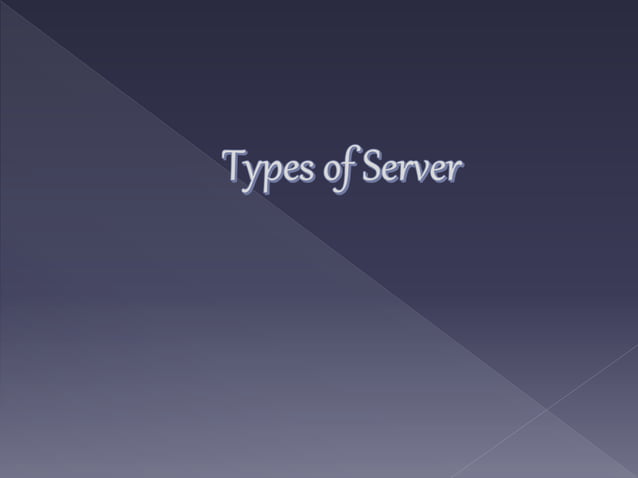 Types of server | PPTX