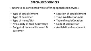 Types of service | PPTX