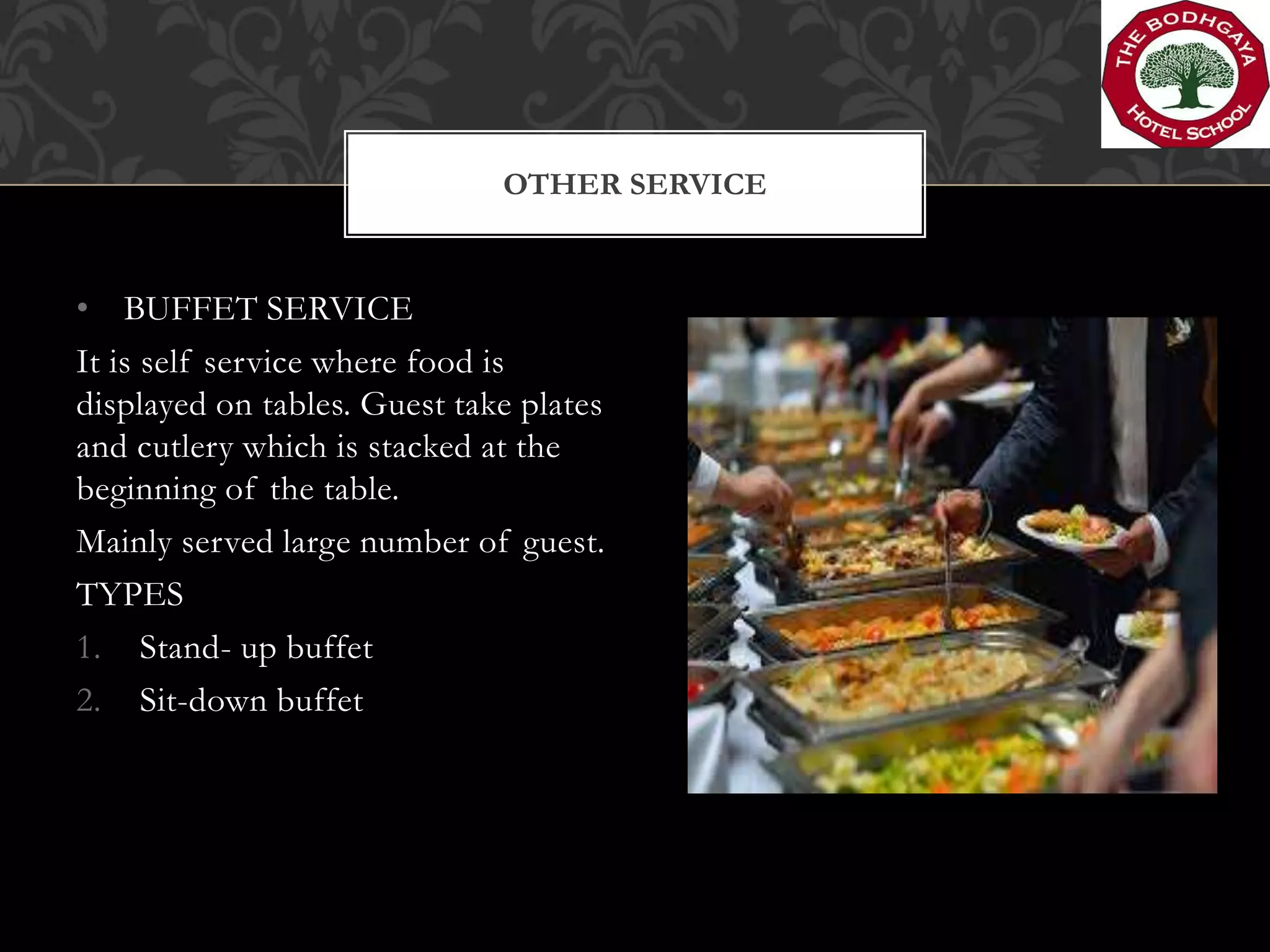 Types of service in food and beverage department | PPTX