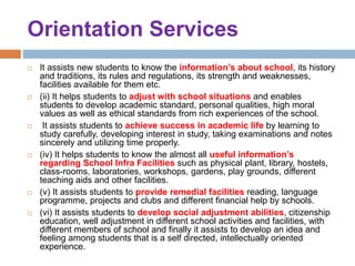 Types of services in guidance cell | PPTX