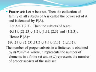 Types of sets | PPTX