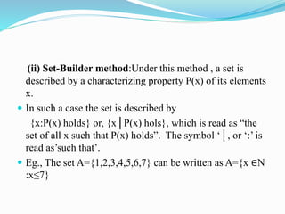 Types of sets | PPTX