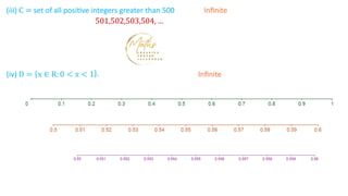 Empty sets, singleton sets, finite and infinite sets, equal and equivalent sets | PDF